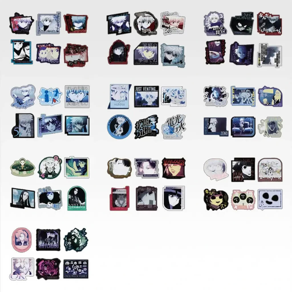 Goodies Stickers Lot J Ichiban Kuji 4 cm – Hunter x Hunter | Japandco