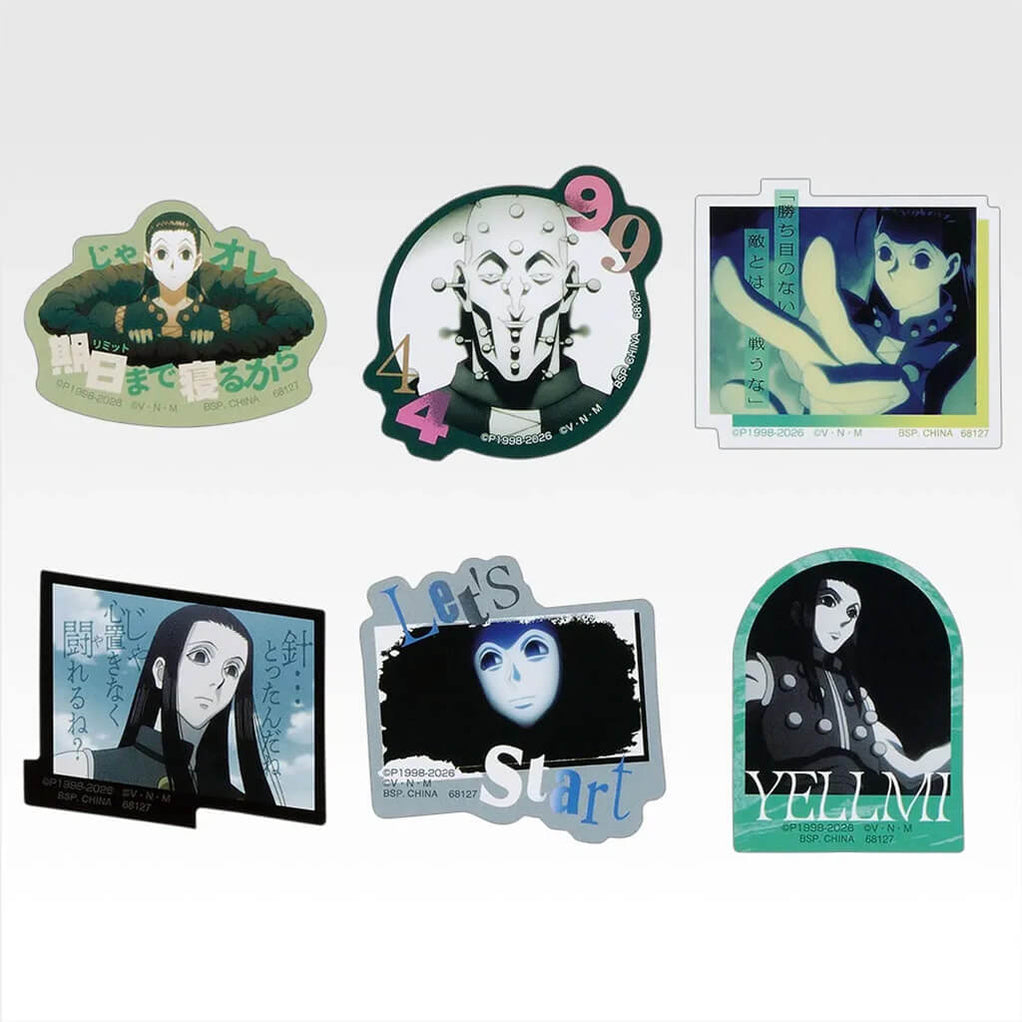 Goodies Stickers Lot J Ichiban Kuji 4 cm – Hunter x Hunter | Japandco